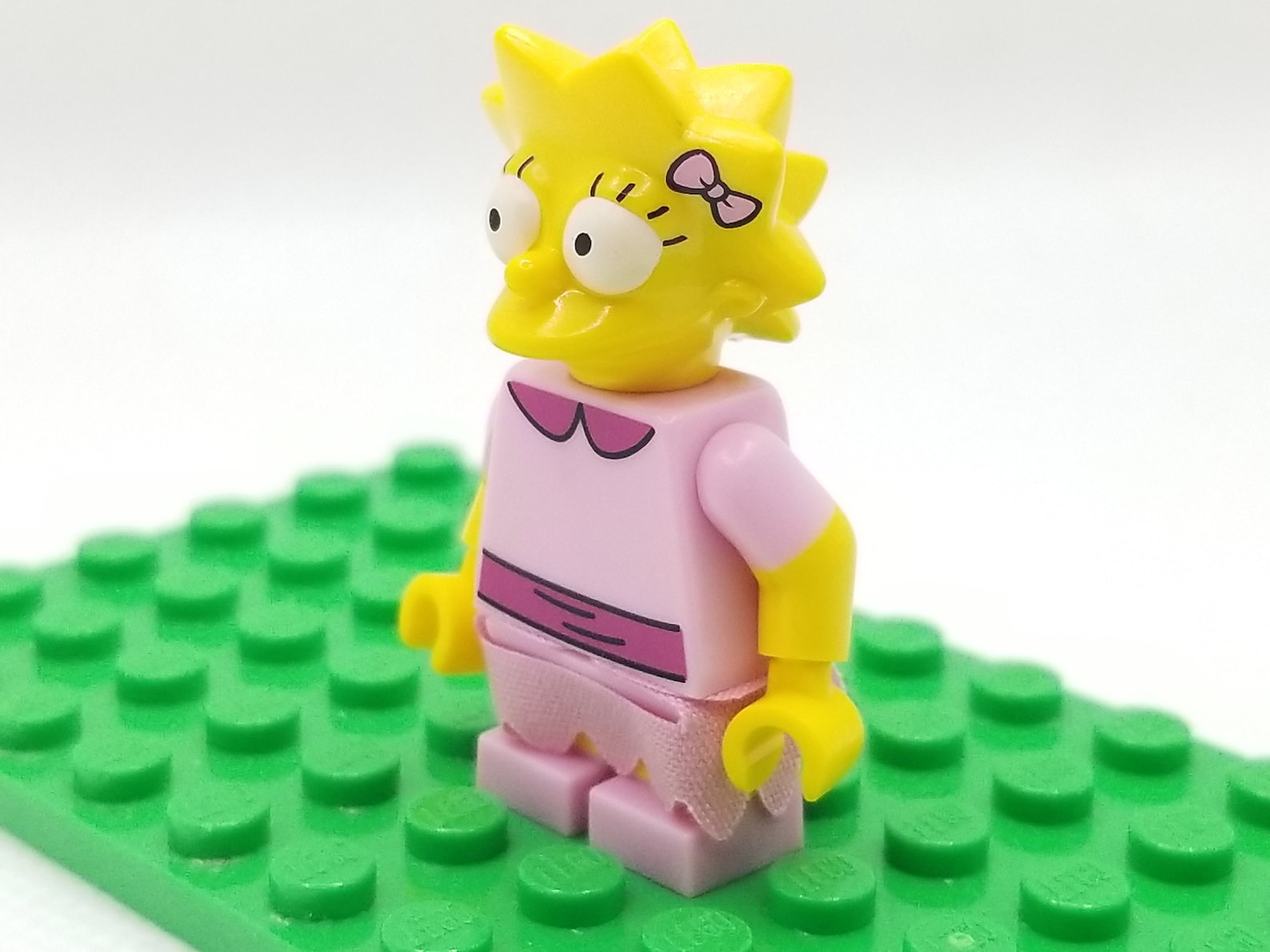 Lego the Simpsons Lisa Simpson in Pink Outfit Lego - Etsy