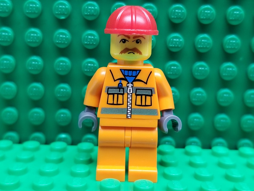 LEGO® City Construction Guy Foreman Engineer Miner Worker Dock Worker ...