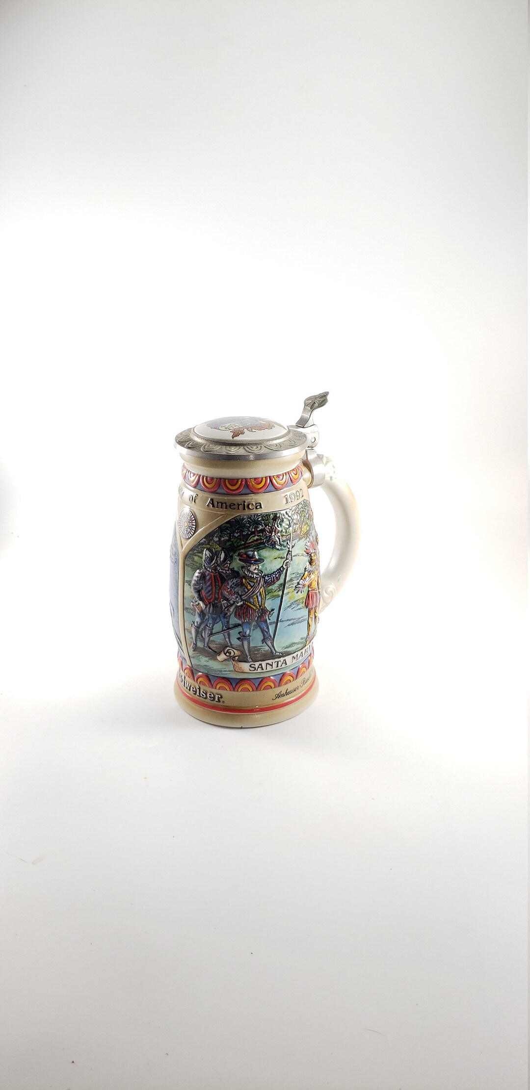 Budweiser Santa Maria Stein Discovery America Series - Etsy