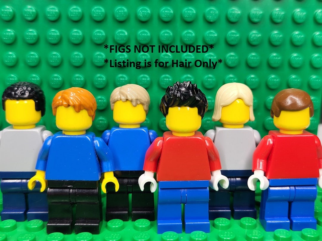 LEGO® Minifigure Accessory 6 Pack Male Hair, Blonde, Brown, Brunette ...