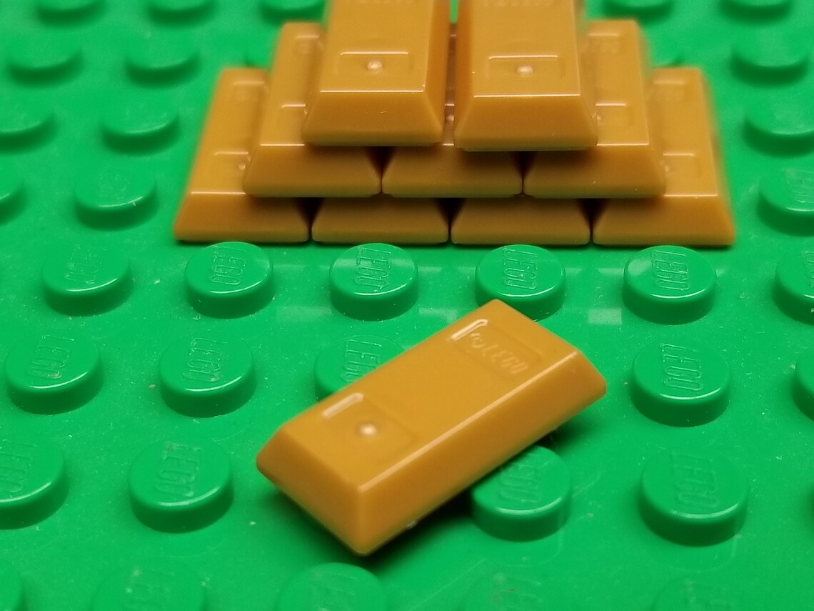 LEGO® Minifigure Accessory Utensil Pearl Gold Ingots Gold Bars - Etsy