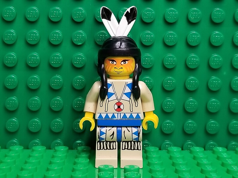 LEGO® Western Indians Legoindian Tan Shirt With Feather Rare - Etsy