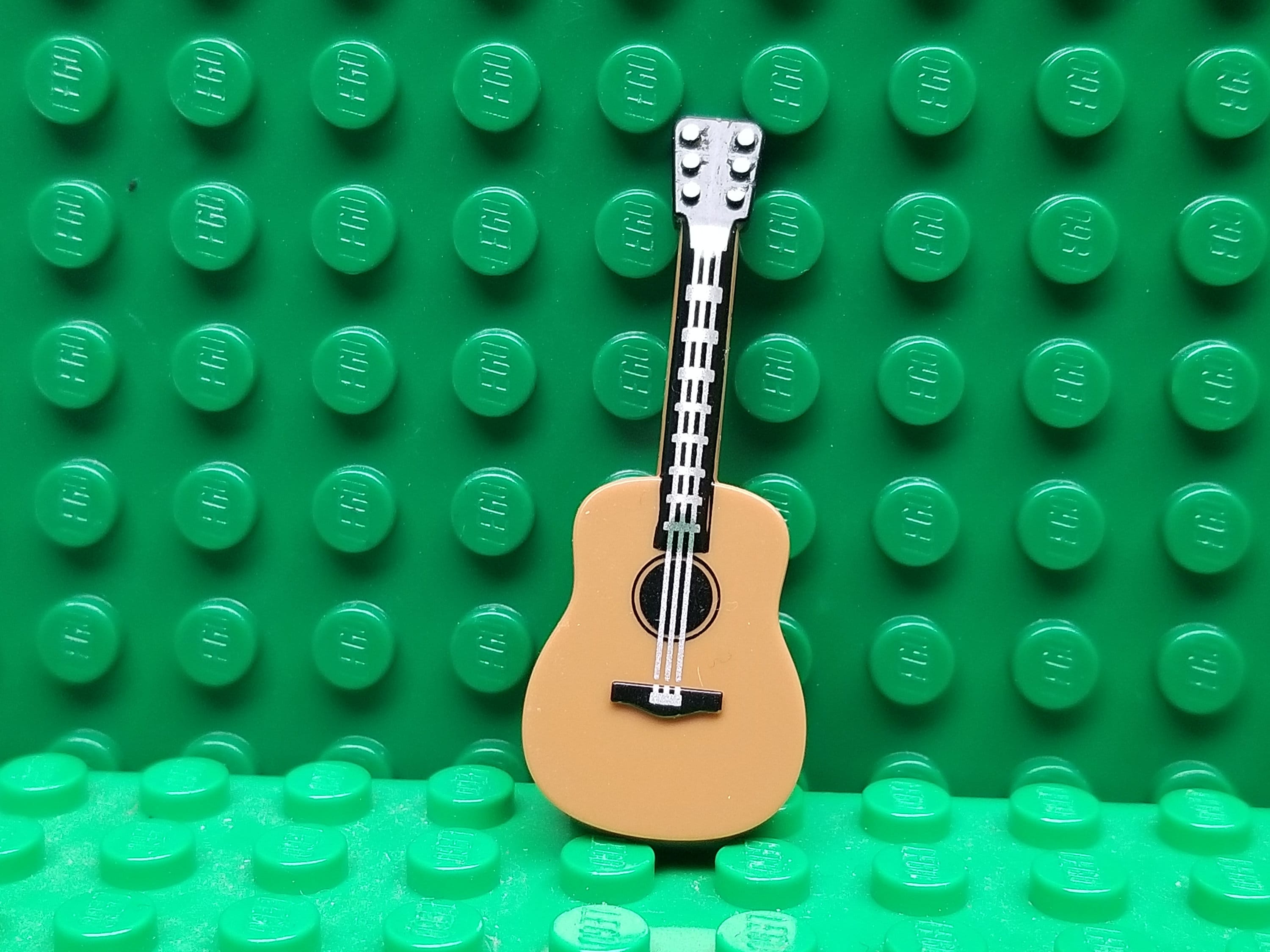LEGO® Minifigure Accessory Acoustic Guitar, Music, Instrument, Genuine ...