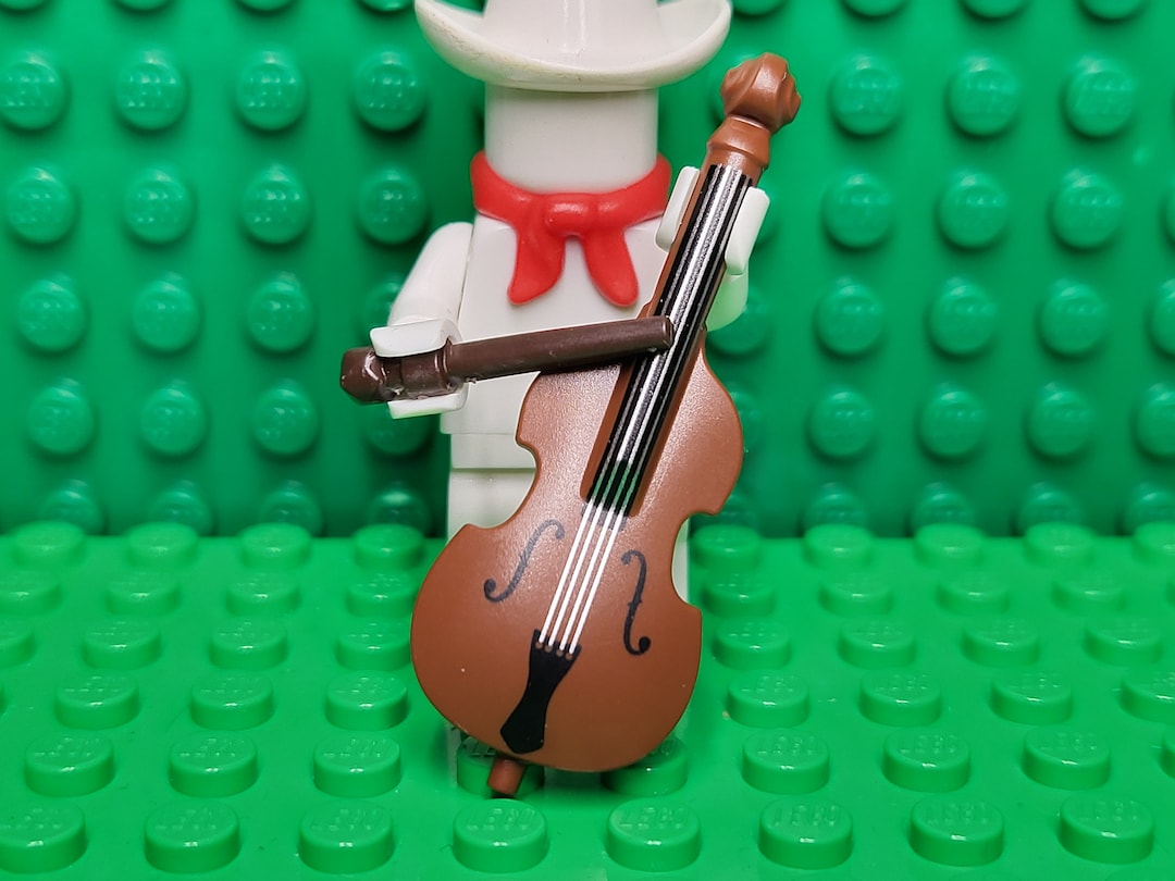 LEGO® Minifigure Accessory Double Bass With Black Neck, Tailpiece, and ...