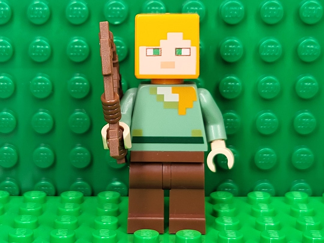 LEGO® Minecraft Alex, Minifigure, LEGO® Minifig, LEGO® People - Etsy