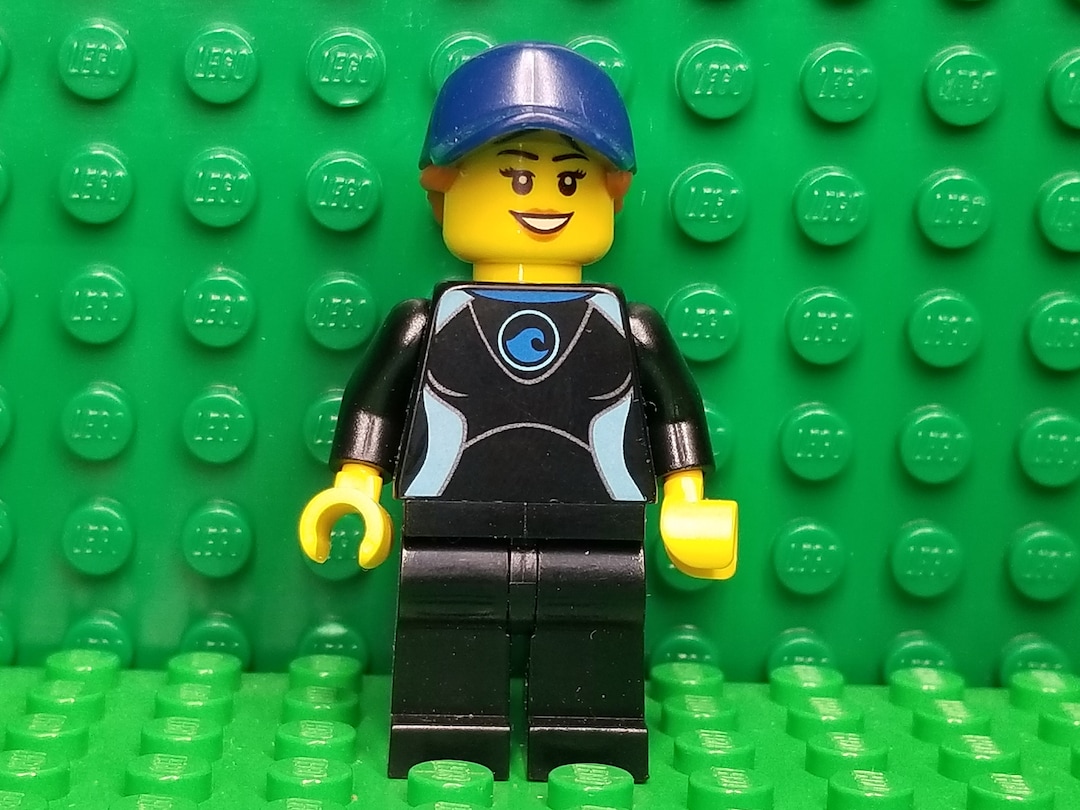 LEGO® City Town Female Diver in Wetsuit, LEGO® Minifigure, LEGO ...
