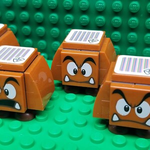 LEGO® Super Mario 4pk Goomba Minifigure, LEGO® Minifig, LEGO® People - Etsy