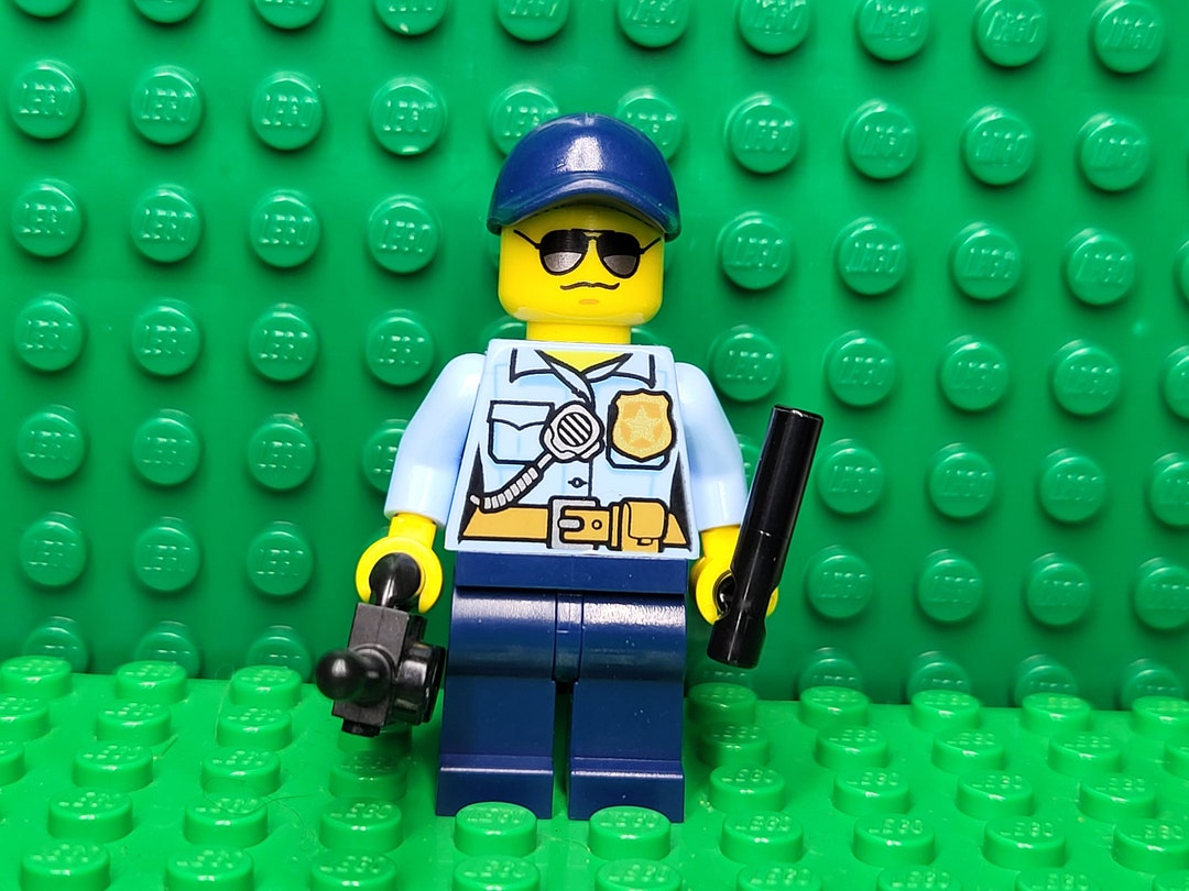 LEGO® Town City Police Trooper Detective Patrolman Cop With Radio and ...