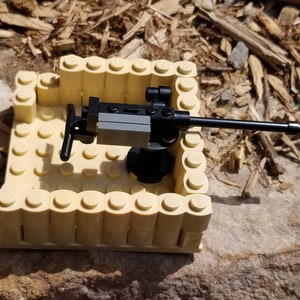 Custom Military Sandbag Bunker With Heavy Machine Gun, Desert Warfare ...
