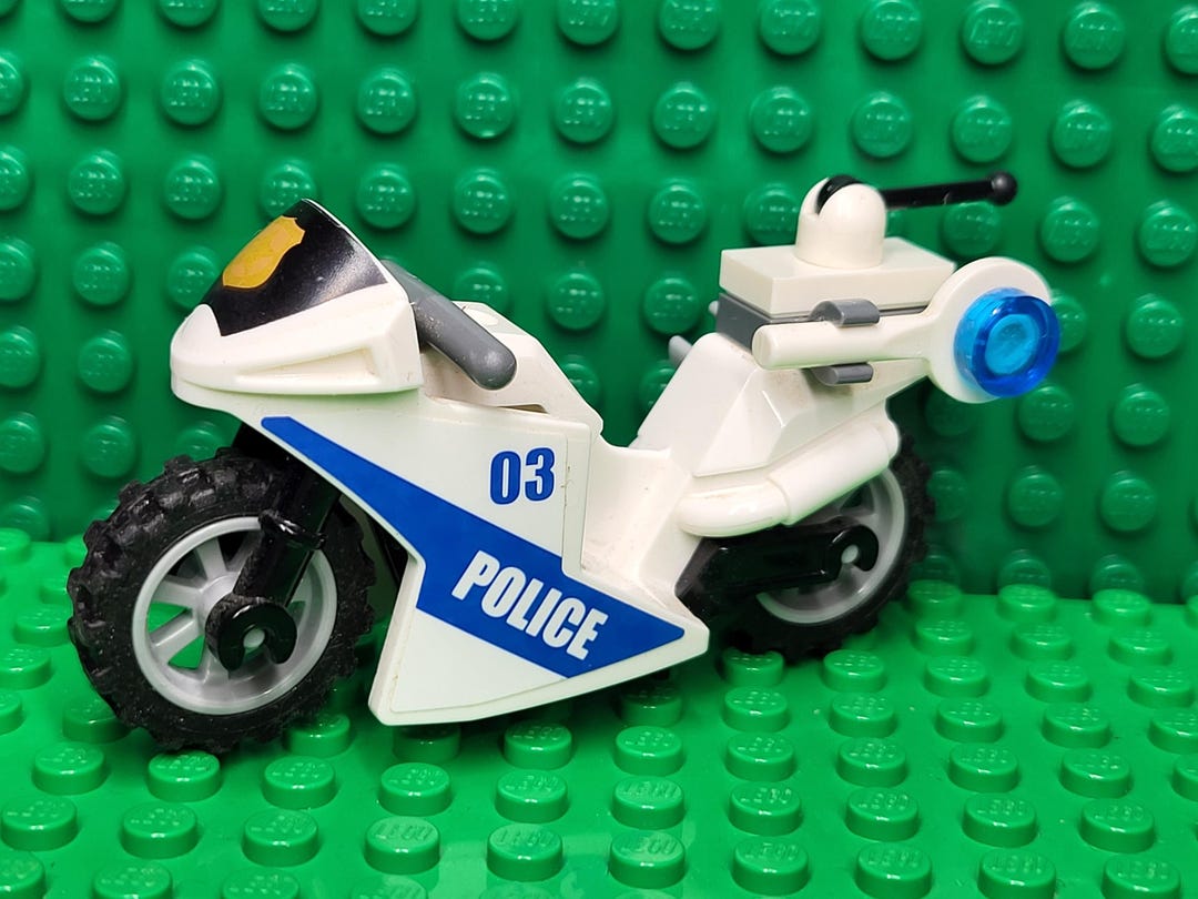 LEGO® City Police Bike Motorcycle, LEGO® Minifigure, LEGO® Minifig - Etsy