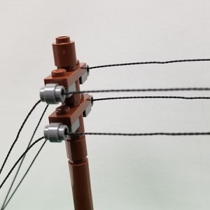 Custom City Town Model Utility Poles Telephone Poles Power Poles 25ft ...