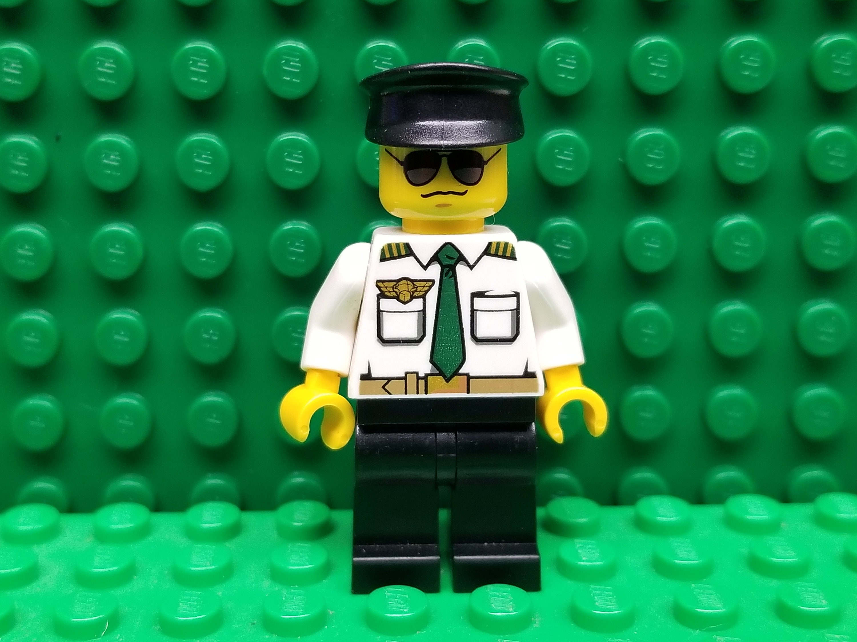 LEGO® Town City Airport Airplane Pilot LEGO® Minifigure - Etsy