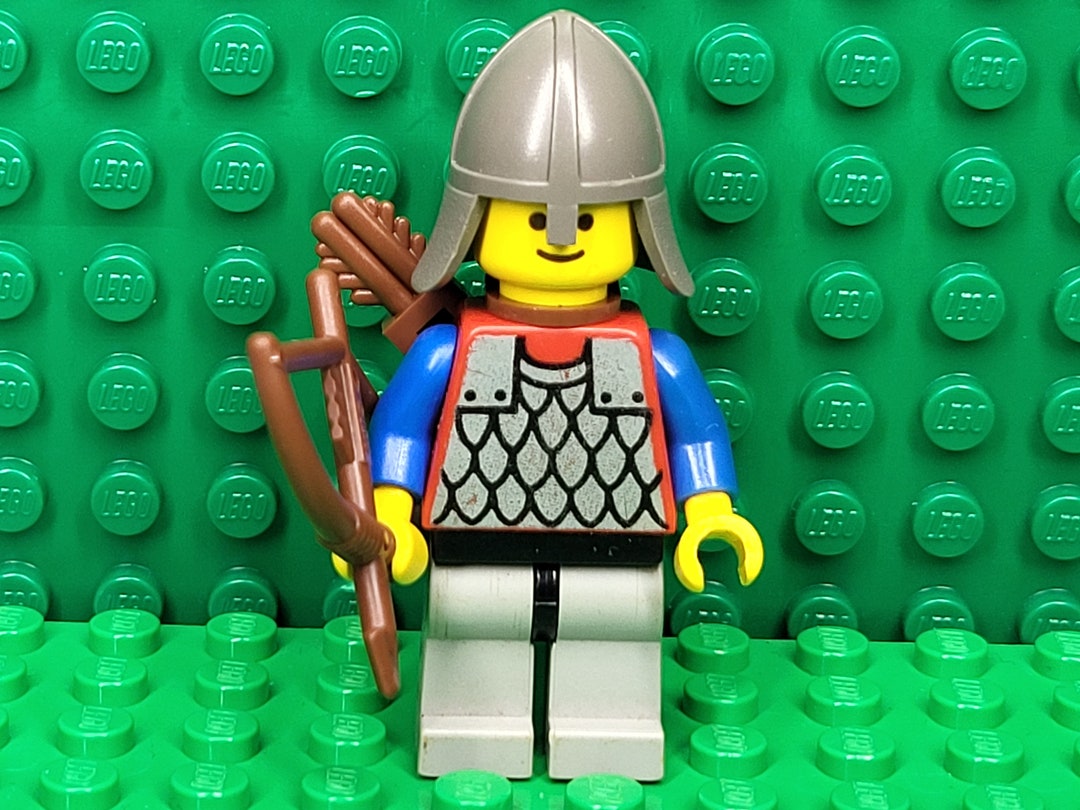 LEGO® Medieval Castle Soldier With Scale Mail and Bow LEGO® - Etsy