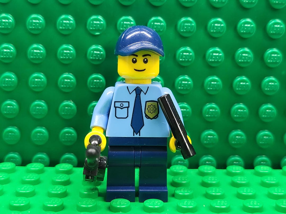 LEGO® Town City Police Trooper Detective Patrolman Cop With Radio and ...