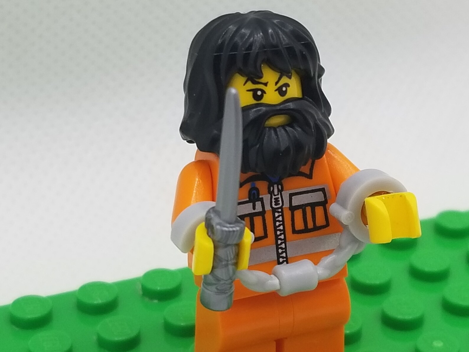 LEGO® Custom Serial Killer Charles Manson in Prison Jumpsuit | Etsy