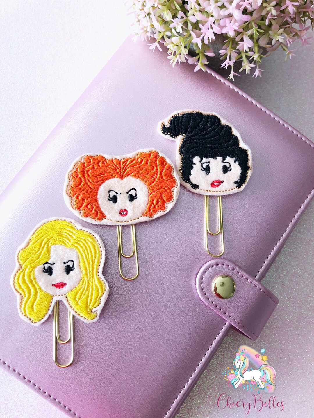 Witches Planner Clip, Mary Witch Planner Clip, Winnie Witch or Sara ...