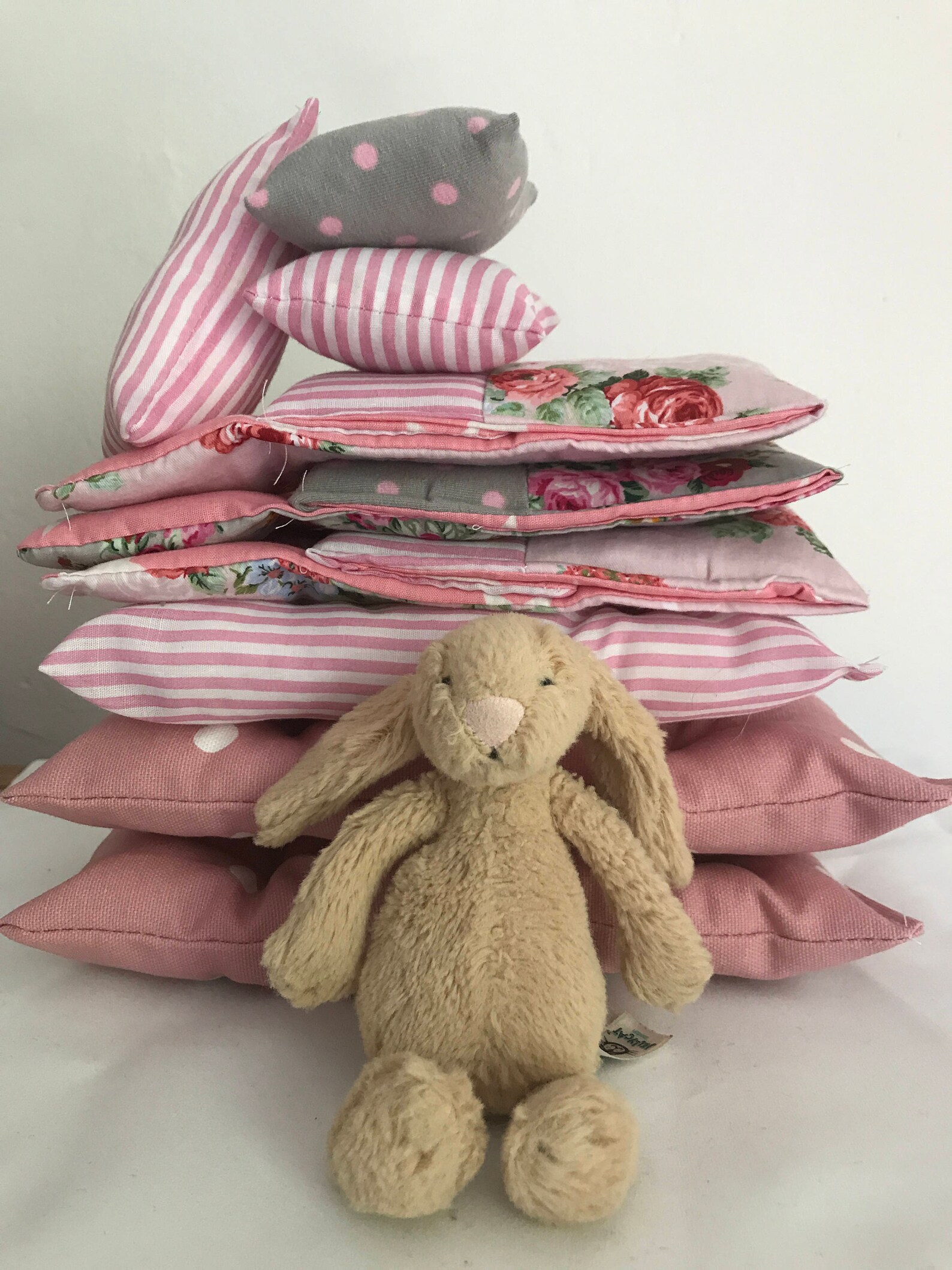 Sweet Little Handmade Soft Toy Bed Set - Etsy Denmark