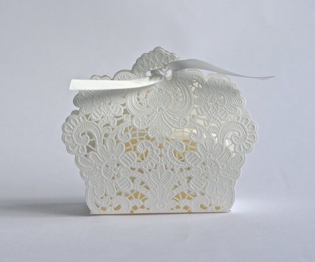 Lace Favour Box - Etsy