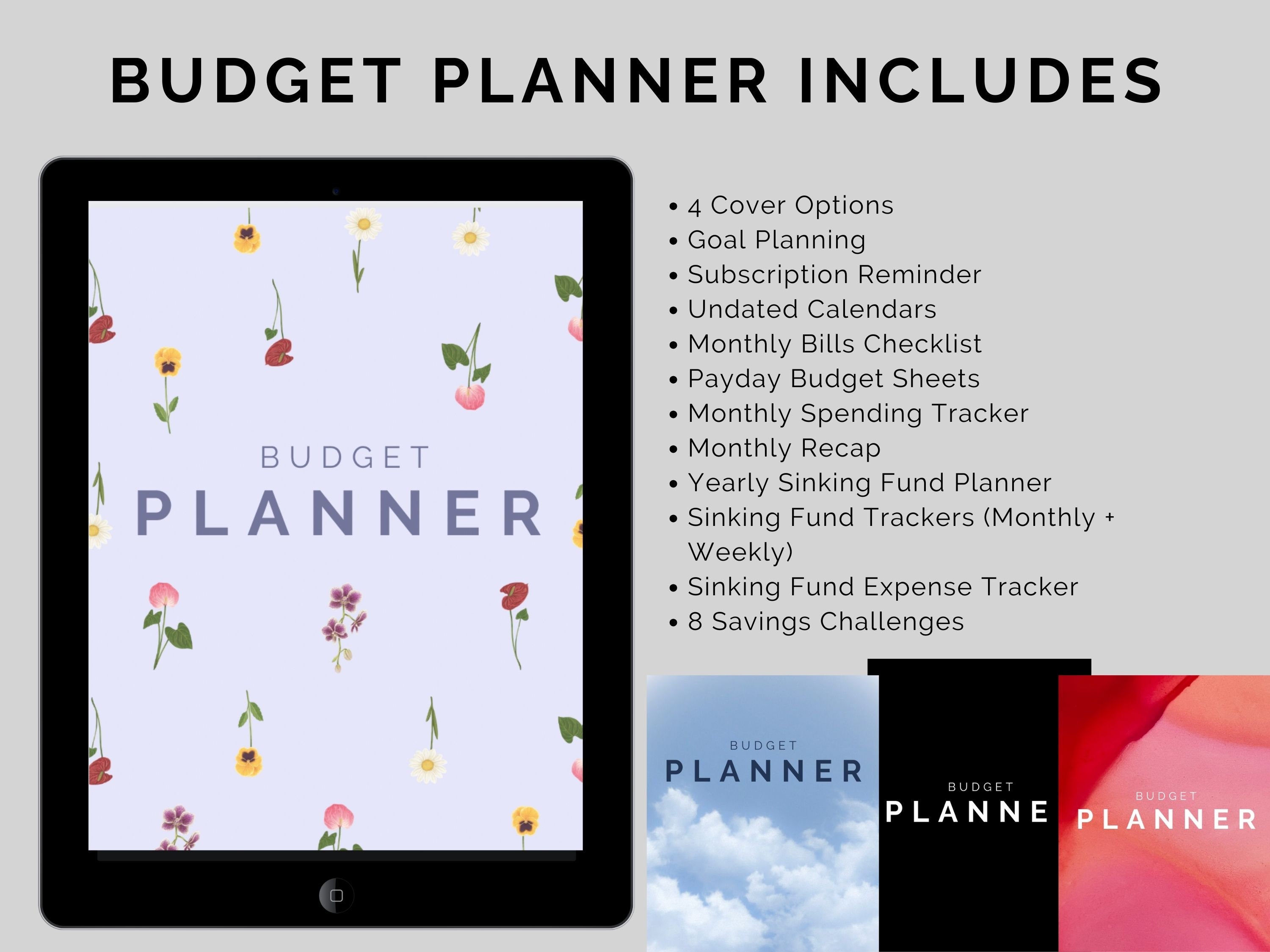 Digital iPad Budget Planner by Ashley Udoh Goodnotes - Etsy