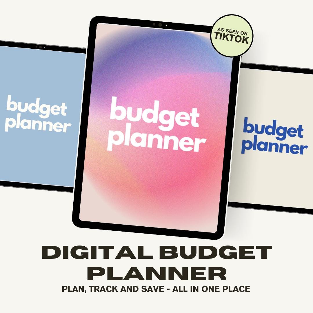 Digital iPad Budget Planner by Ashley Udoh | Goodnotes - Etsy
