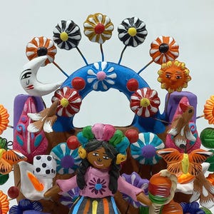 CLAY TREE of LIFE, 100% Handmade, Colorful Mexican Folk Art - Etsy