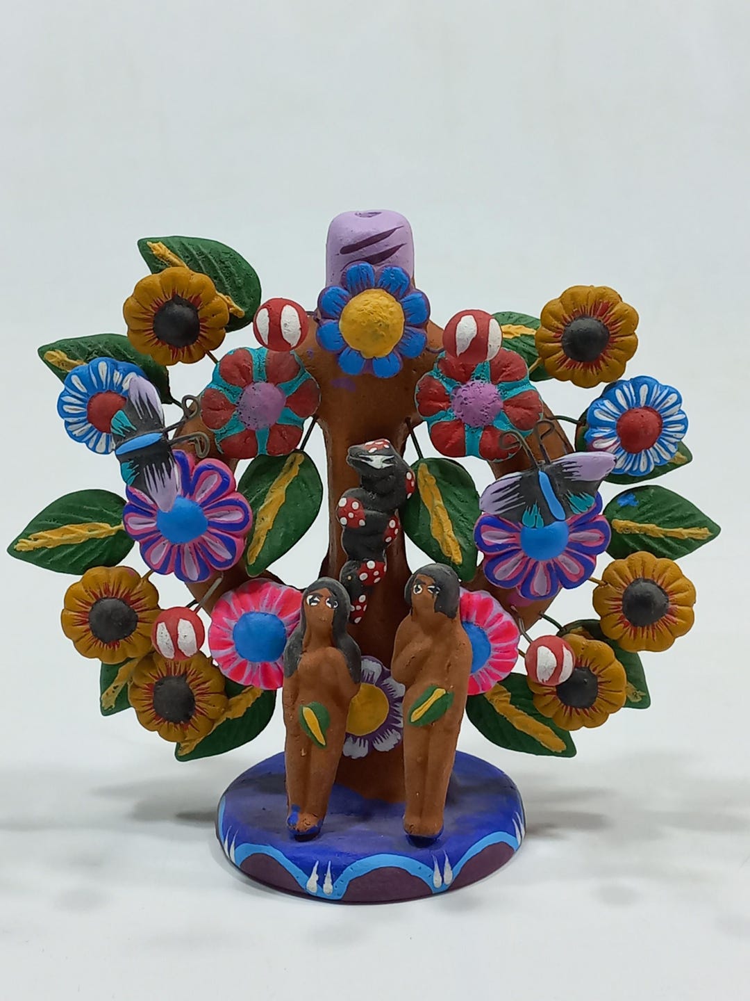 CLAY TREE of LIFE, 100% Handmade, Colorful Mexican Folk Art - Etsy
