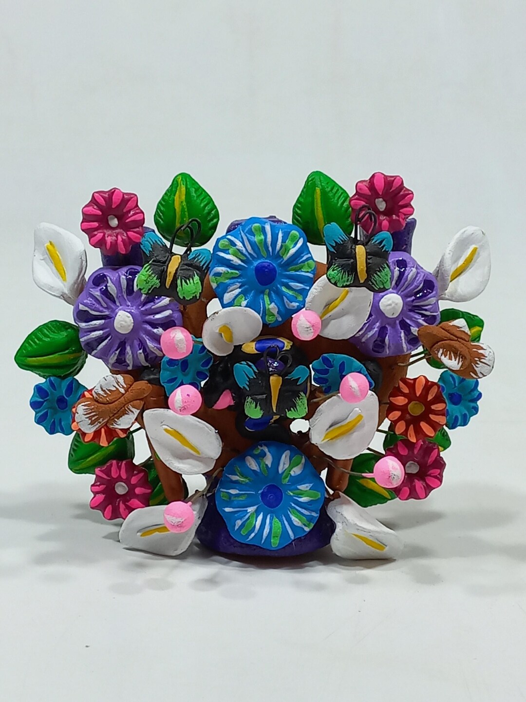 CLAY TREE of LIFE, 100% Handmade, Colorful Mexican Folk Art - Etsy