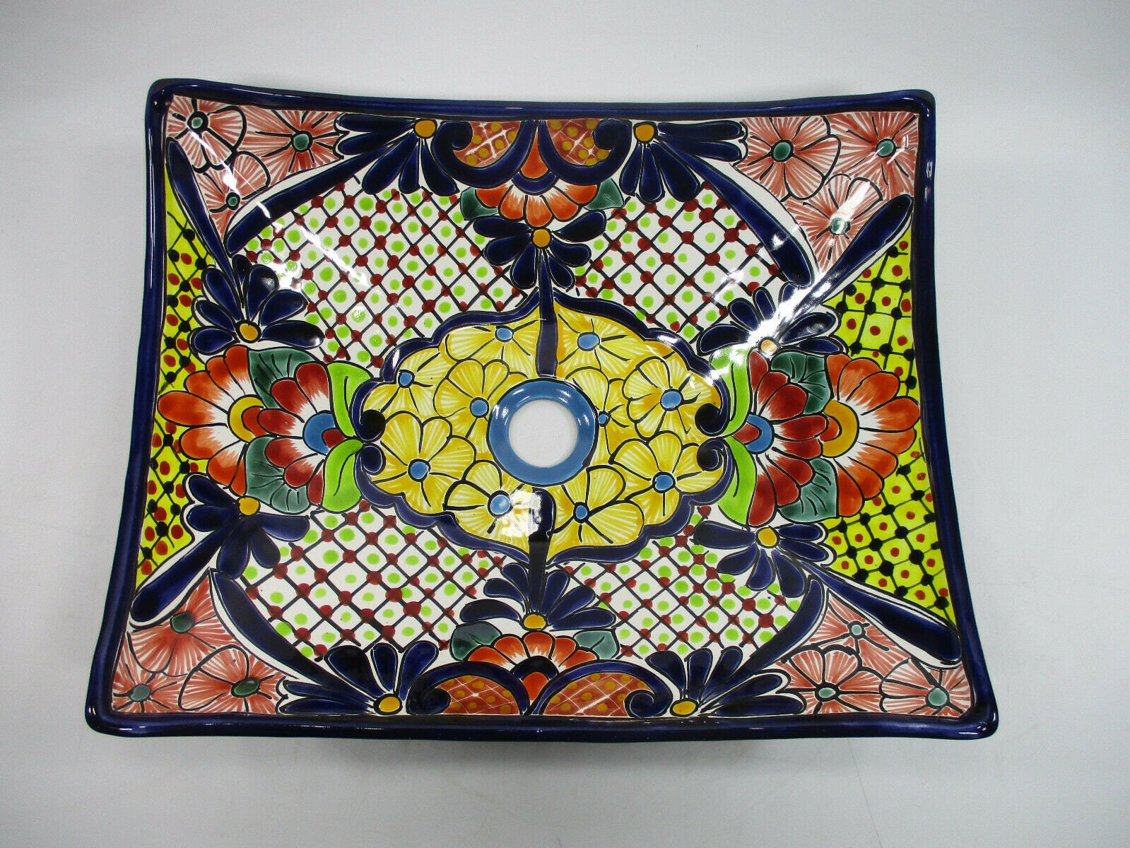 16 RECTANGULAR TALAVERA SINK recipiente mexicano baño | Etsy