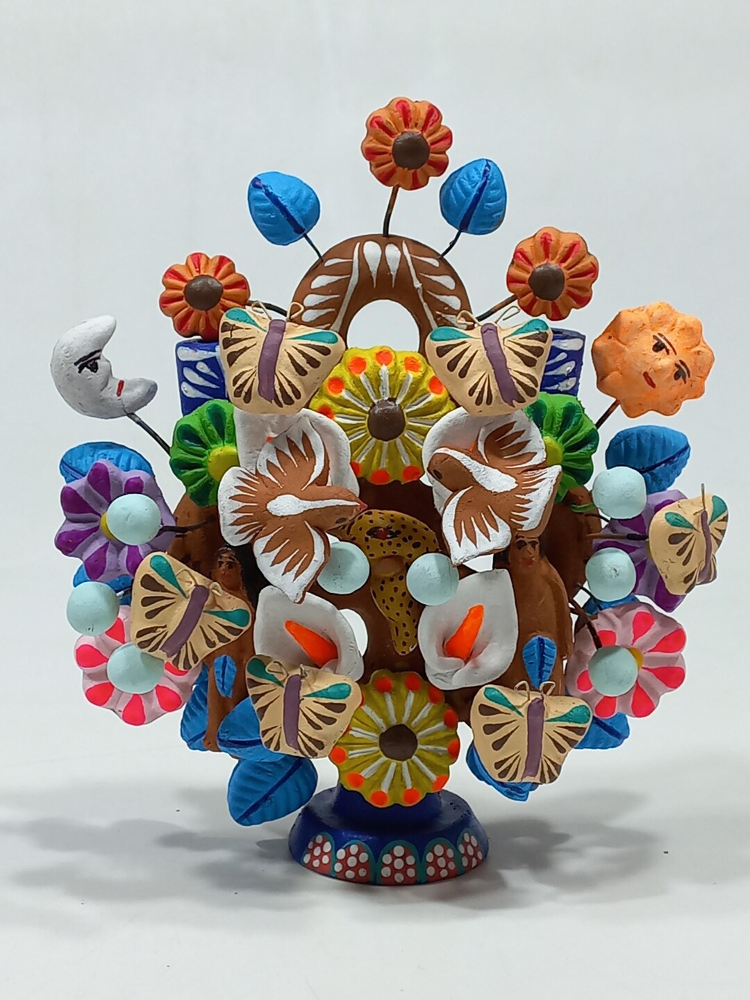 CLAY TREE of LIFE, 100% Handmade, Colorful Mexican Folk Art - Etsy