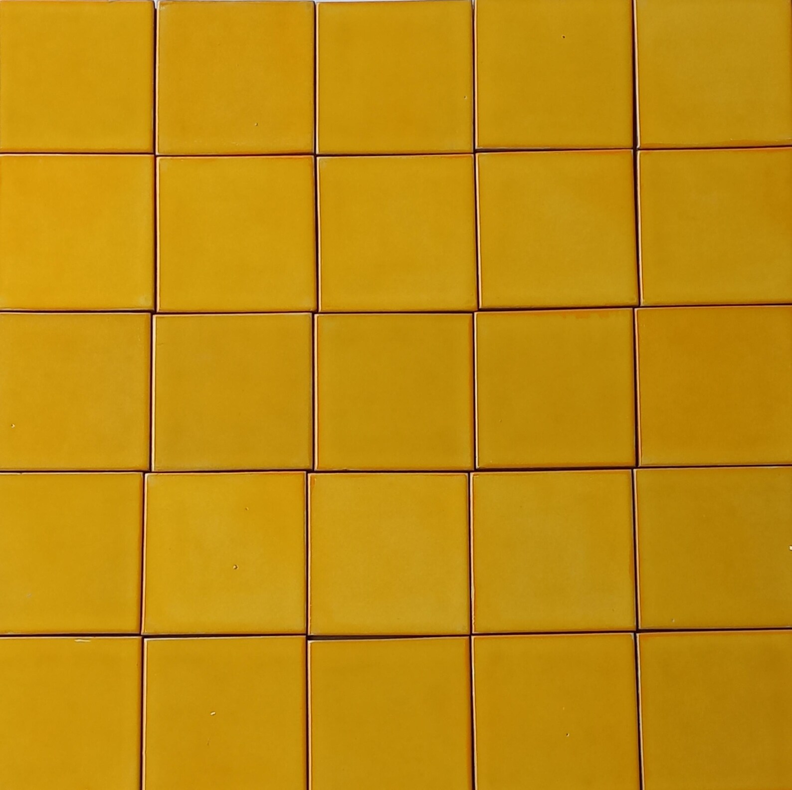 100 CERAMIC TILES Yellow Mexican Handmade Talavera Tile Backsplash ...