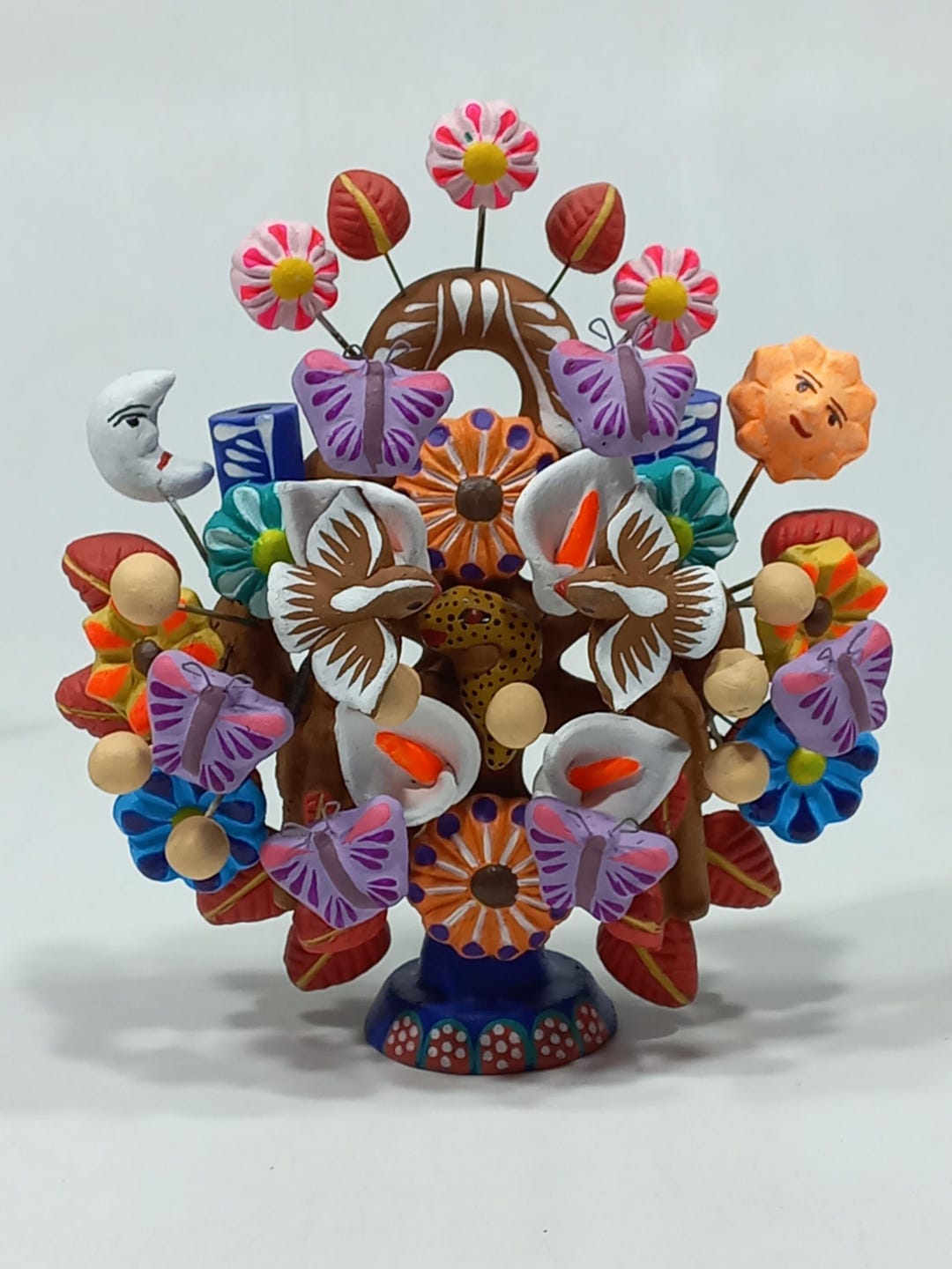 CLAY TREE of LIFE, 100% Handmade, Colorful Mexican Folk Art - Etsy