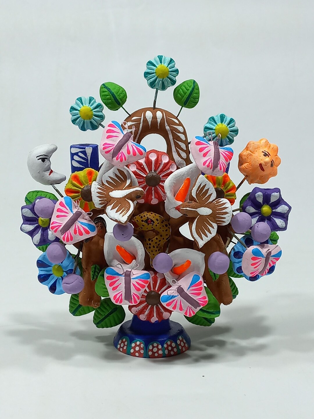 CLAY TREE of LIFE, 100% Handmade, Colorful Mexican Folk Art - Etsy