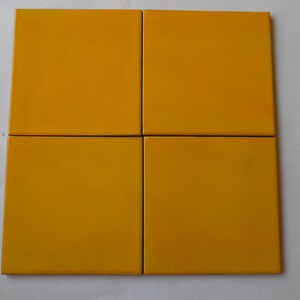 40 CERAMIC TILES 6" Yellow Mexican Tile, Handmade Talavera Backsplash ...