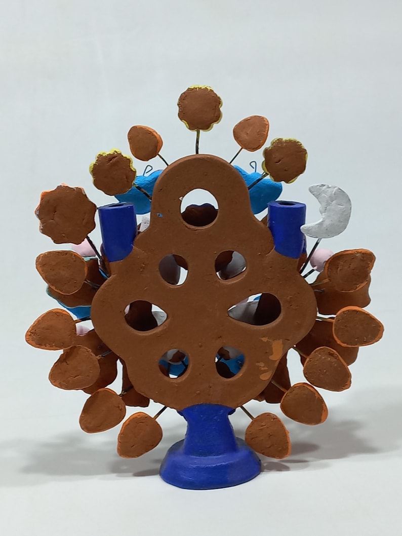 CLAY TREE of LIFE, 100% Handmade, Colorful Mexican Folk Art - Etsy