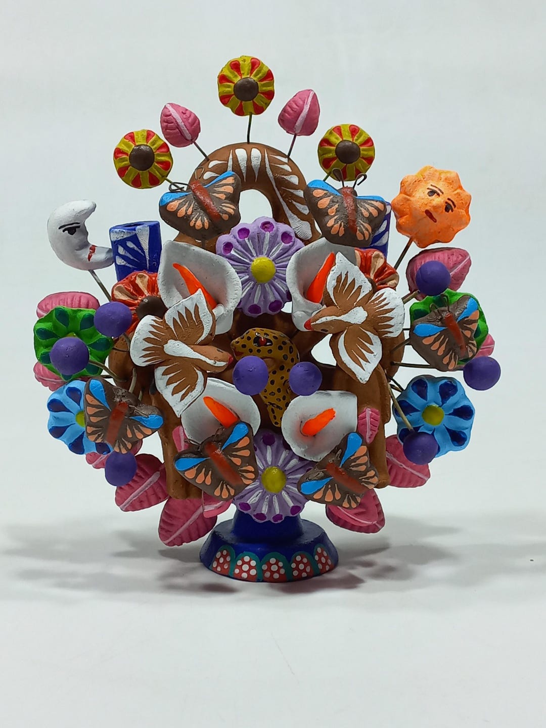 CLAY TREE of LIFE, 100% Handmade, Colorful Mexican Folk Art - Etsy
