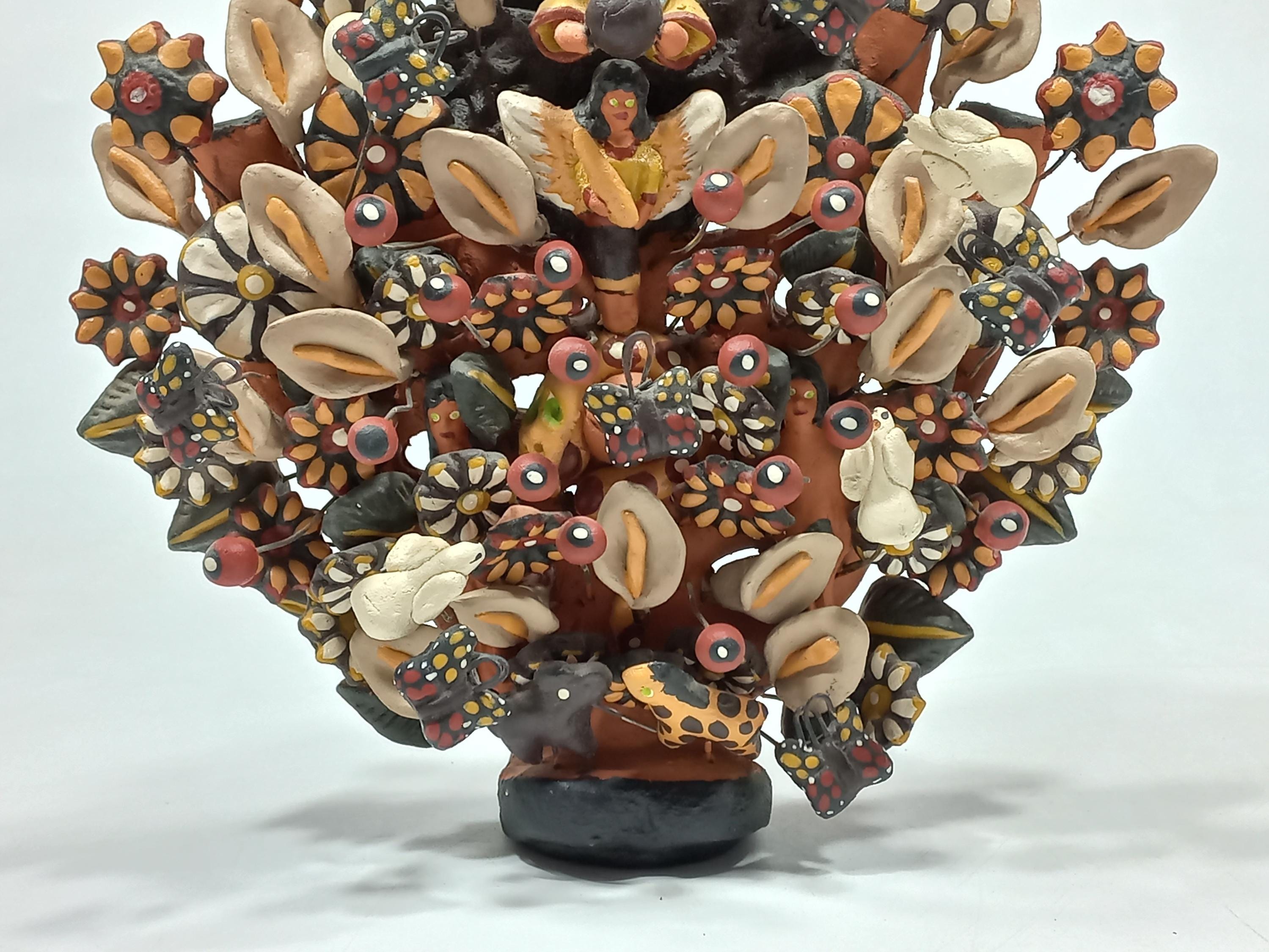 CLAY TREE of LIFE, 100% Handmade, Colorful Mexican Folk Art - Etsy