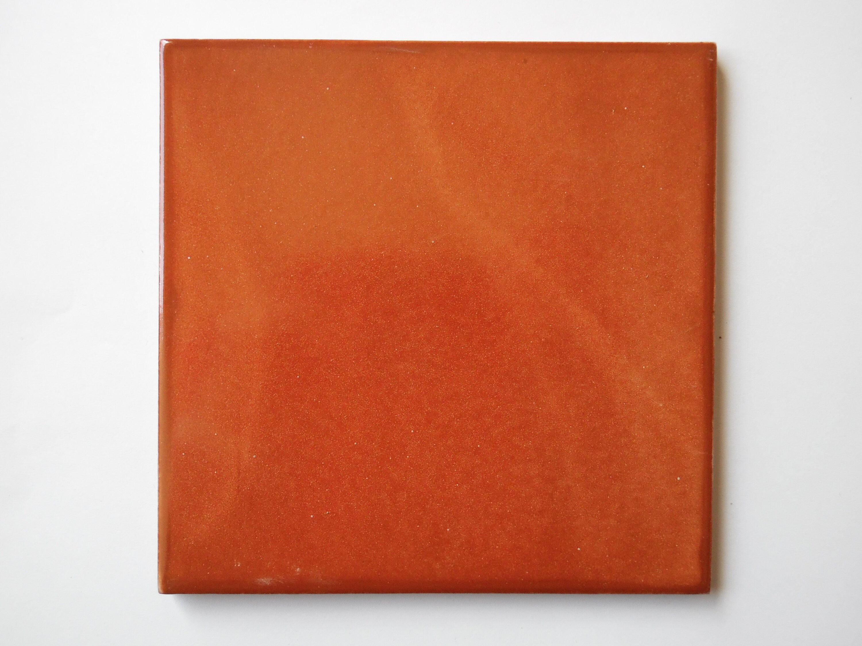 20 CERAMIC TILES 6" Terracotta Orange Mexican Tile, Handmade Talavera ...