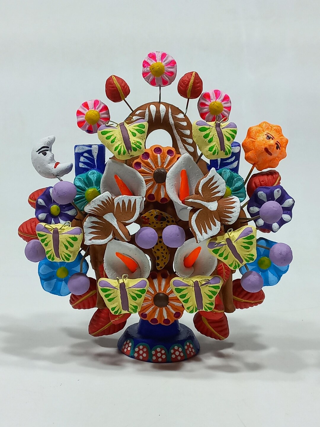 CLAY TREE of LIFE, 100% Handmade, Colorful Mexican Folk Art - Etsy