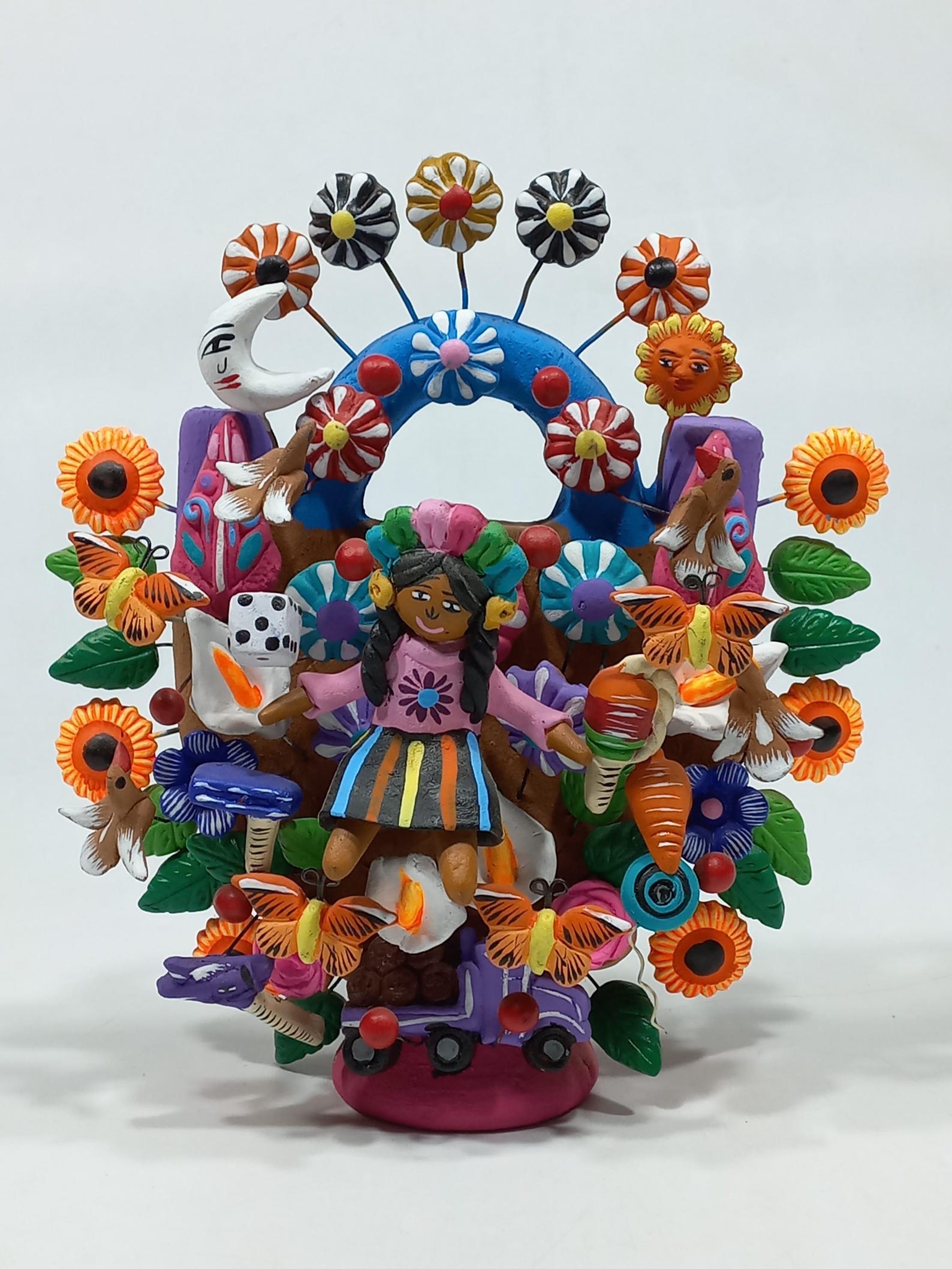CLAY TREE of LIFE, 100% Handmade, Colorful Mexican Folk Art - Etsy