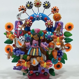 CLAY TREE of LIFE, 100% Handmade, Colorful Mexican Folk Art - Etsy