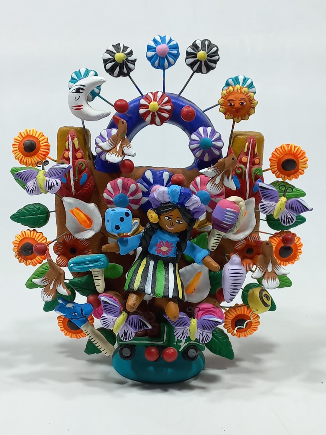 CLAY TREE of LIFE, 100% Handmade, Colorful Mexican Folk Art - Etsy