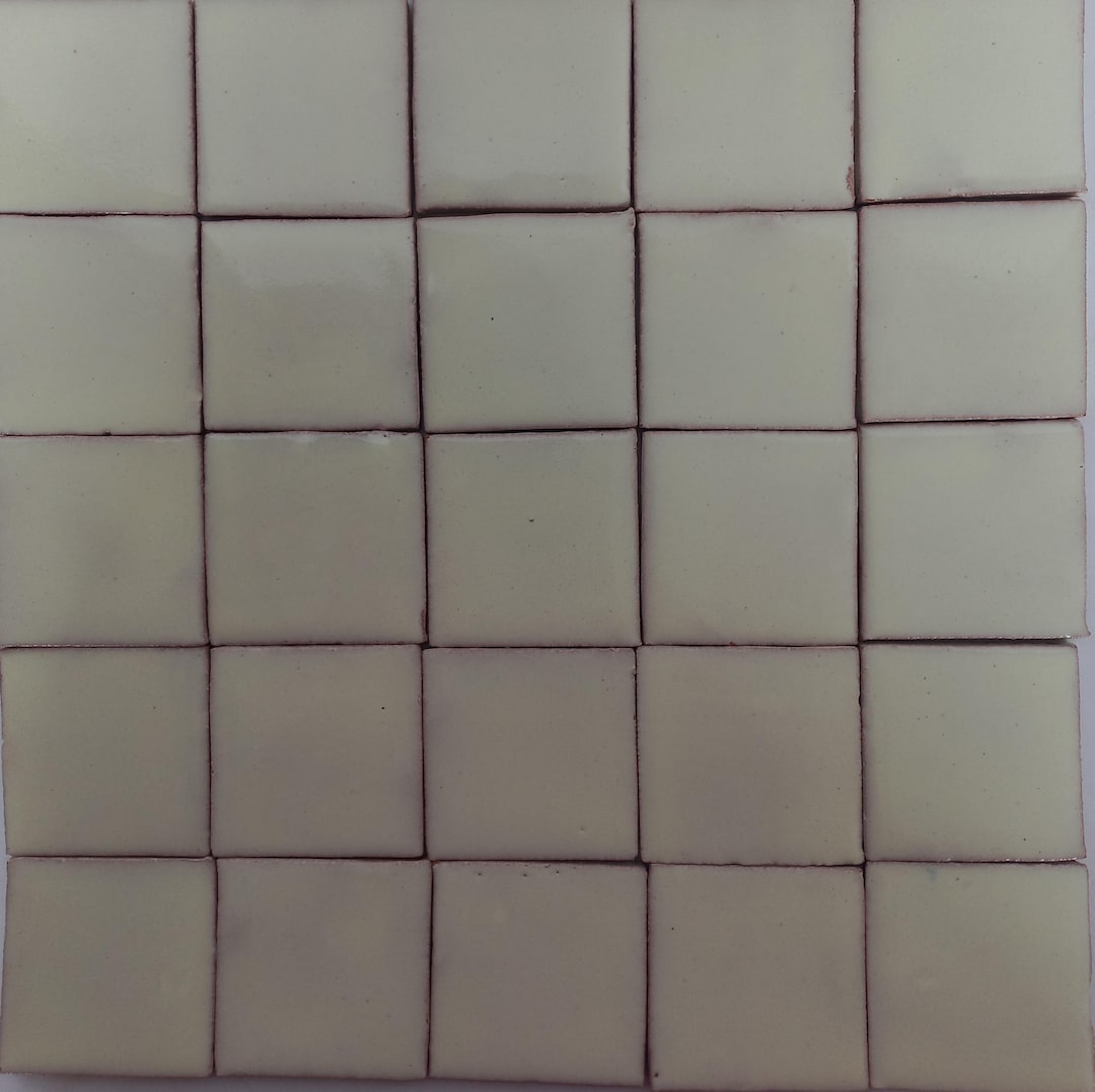 200 OFF WHITE TILES - 2" Mexican Ceramic Tile, Handmade Talavera ...
