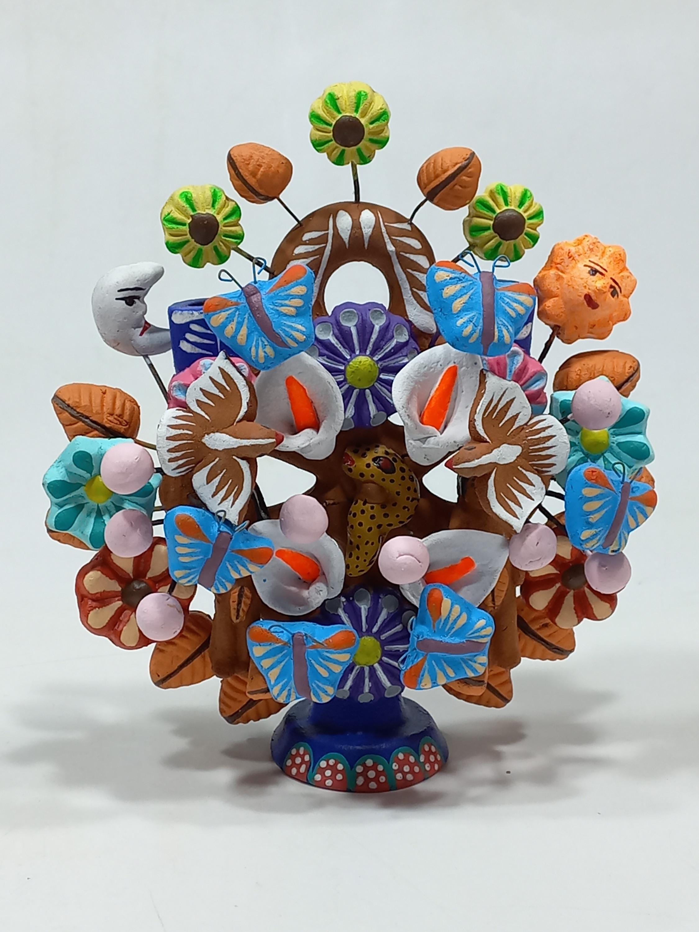 CLAY TREE of LIFE, 100% Handmade, Colorful Mexican Folk Art - Etsy