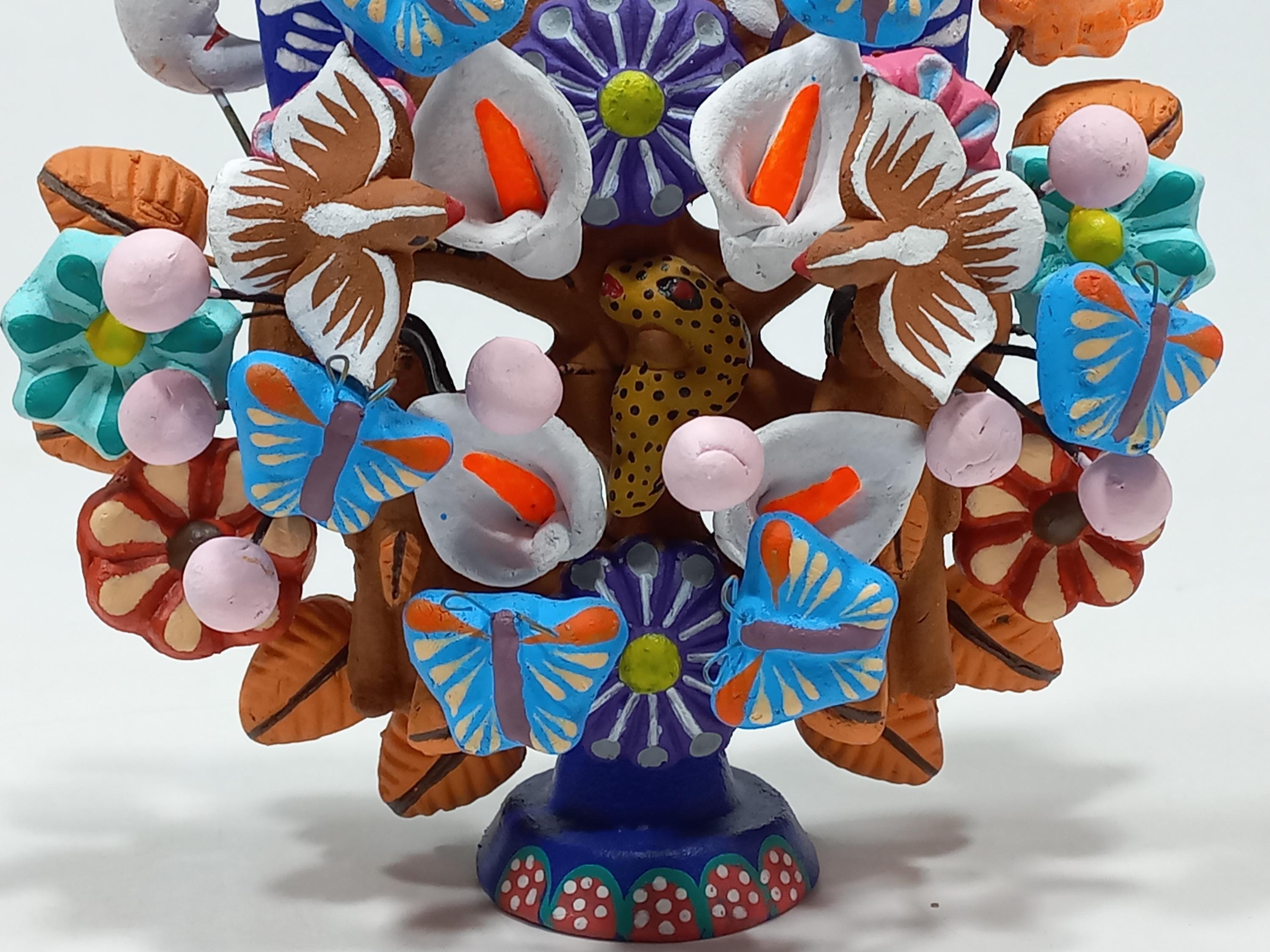 CLAY TREE of LIFE, 100% Handmade, Colorful Mexican Folk Art - Etsy