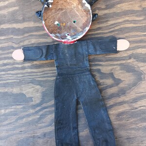 Coconut Shell MASK With CANVAS BODY, Christmas Ornament, Wall ...