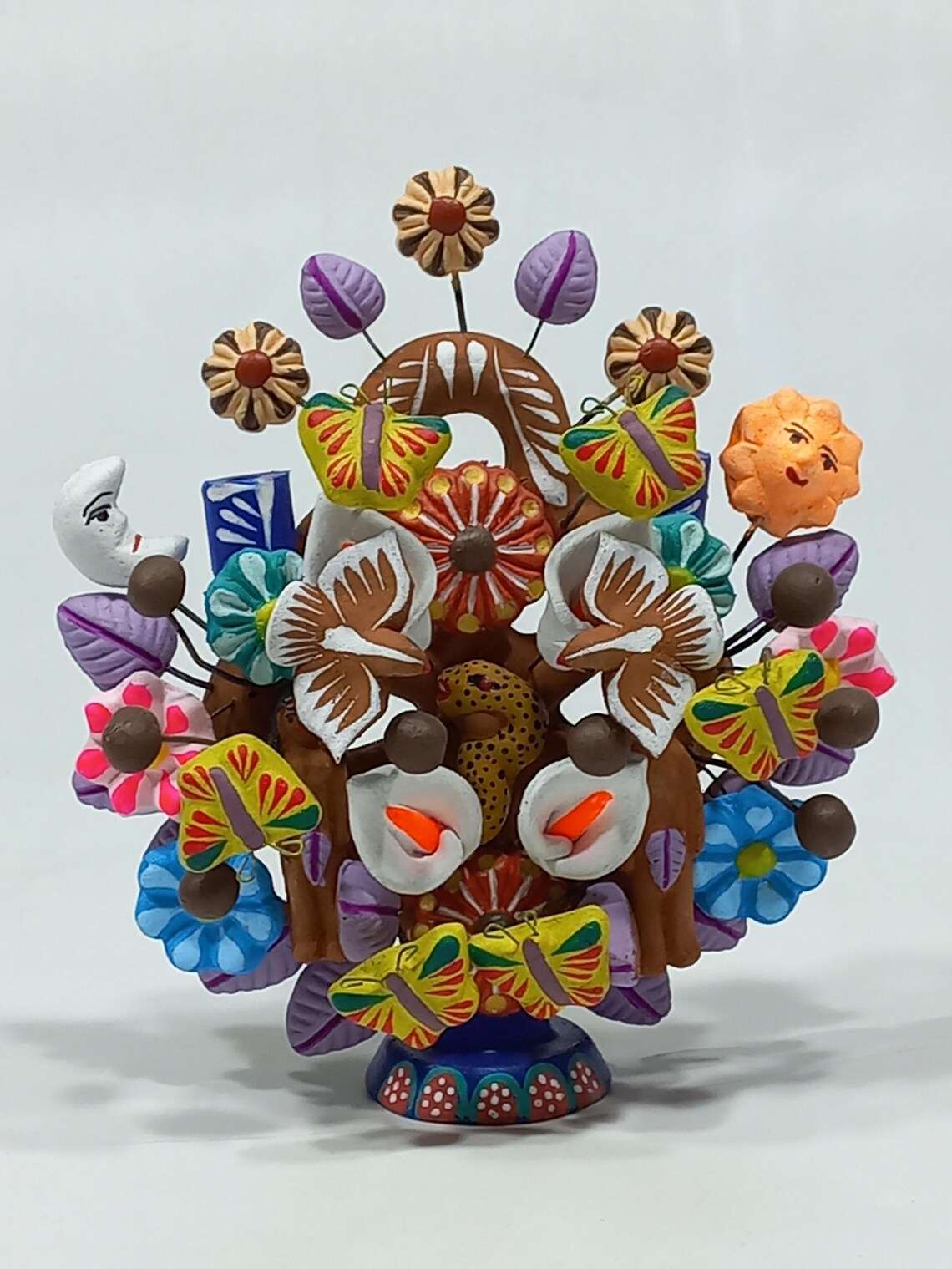 CLAY TREE of LIFE, 100% Handmade, Colorful Mexican Folk Art - Etsy