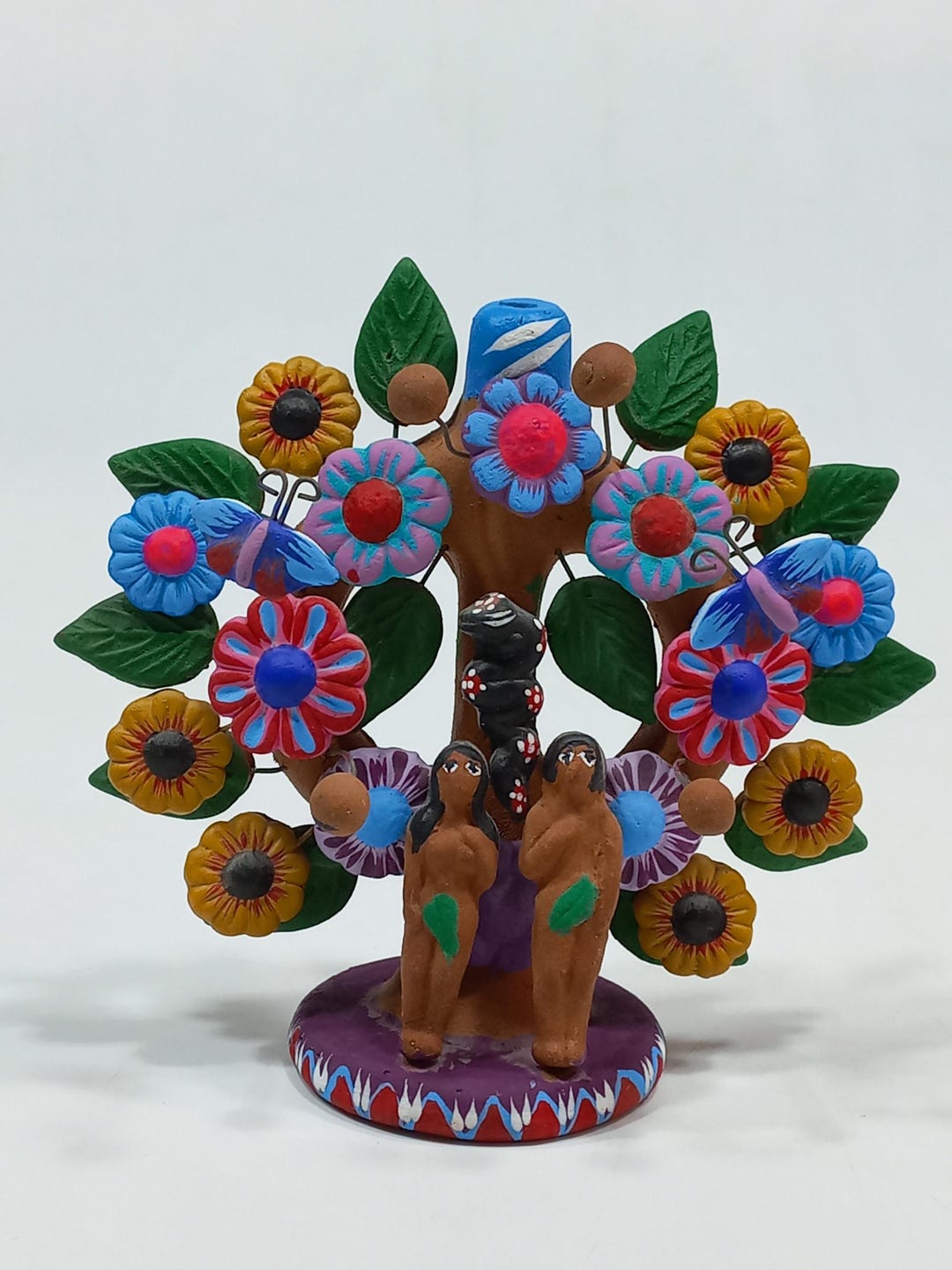 CLAY TREE of LIFE, 100% Handmade, Colorful Mexican Folk Art - Etsy