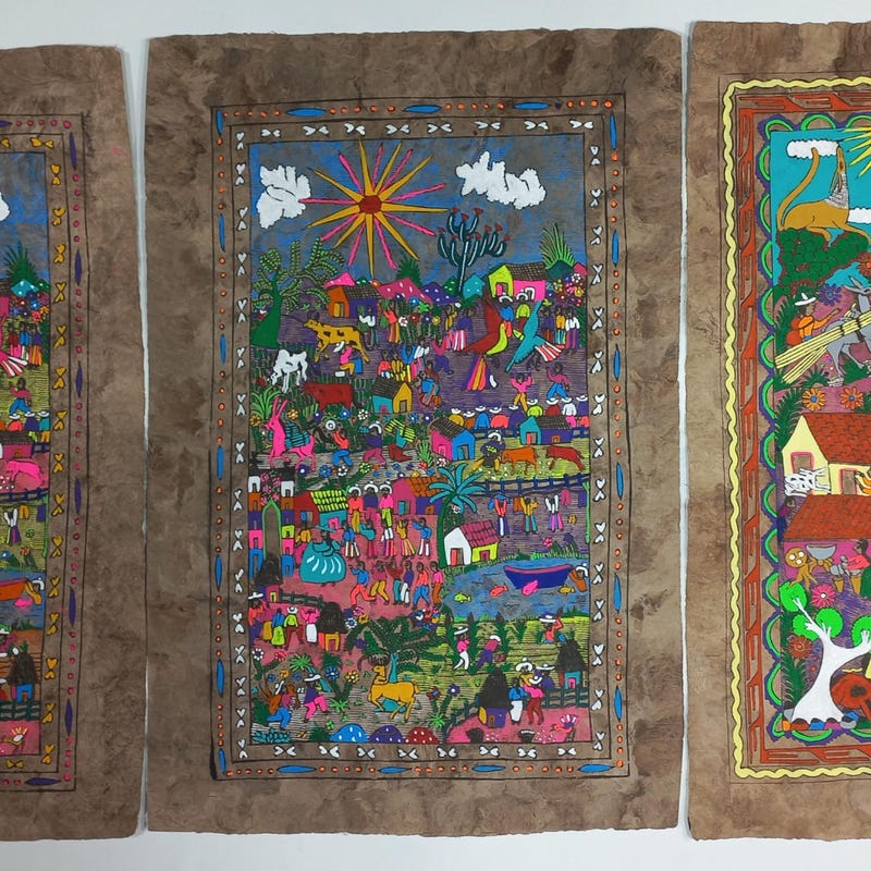 Amate Bark Painting - Etsy