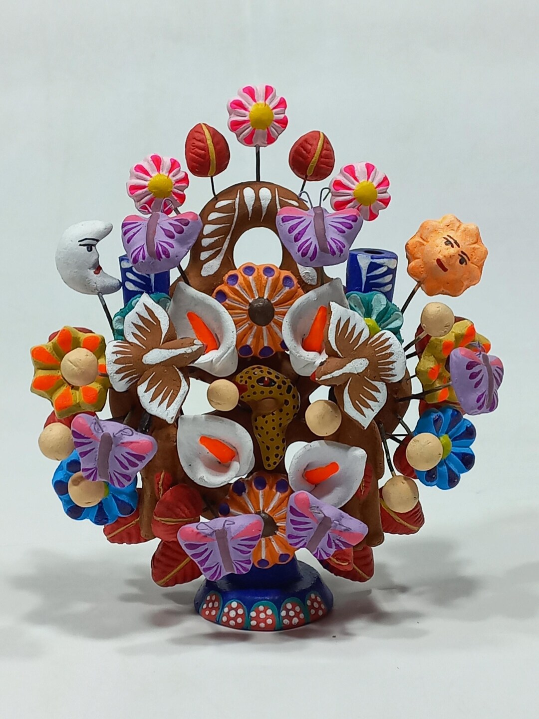 CLAY TREE of LIFE, 100% Handmade, Colorful Mexican Folk Art - Etsy