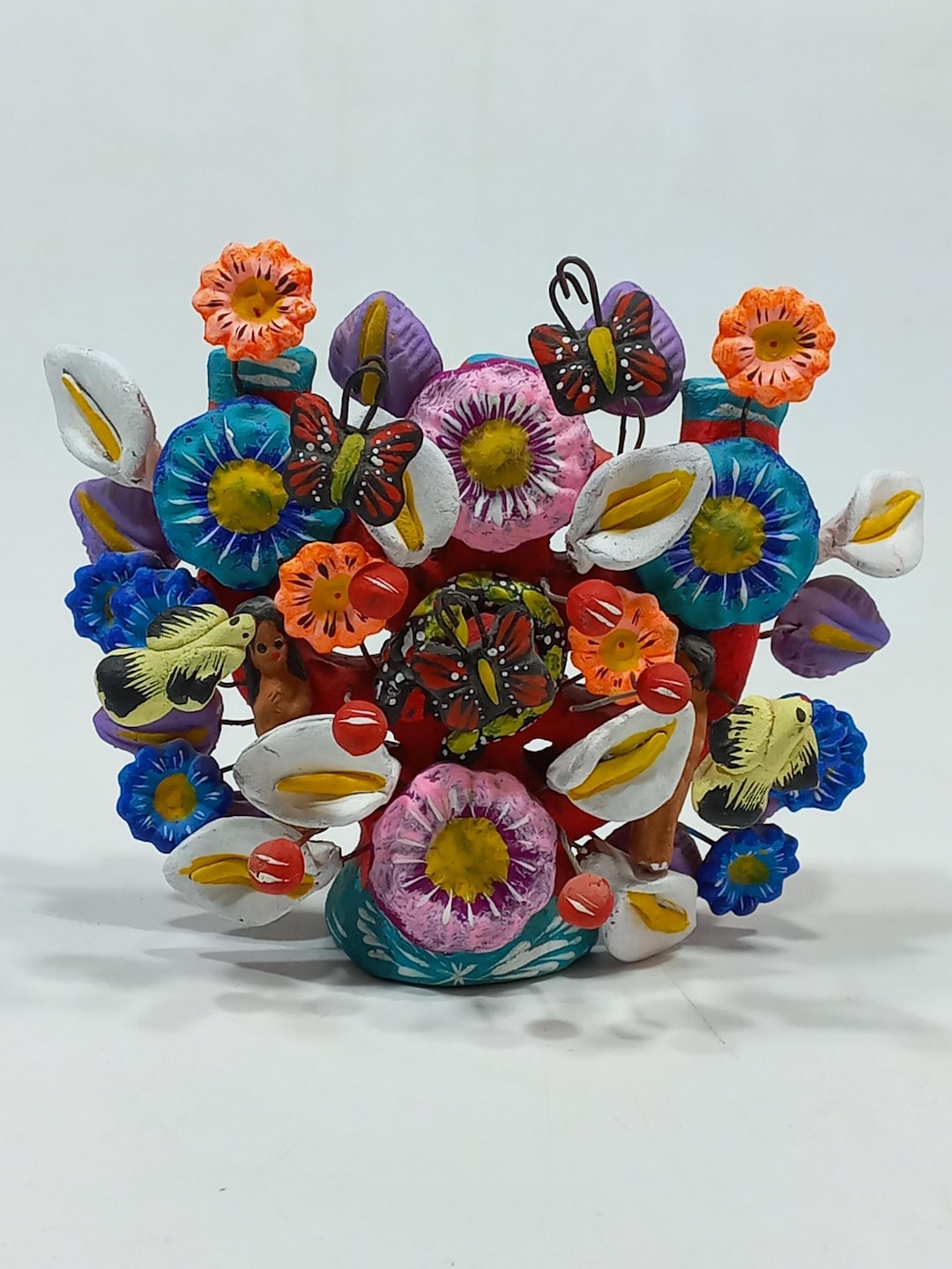 CLAY TREE of LIFE, 100% Handmade, Colorful Mexican Folk Art - Etsy